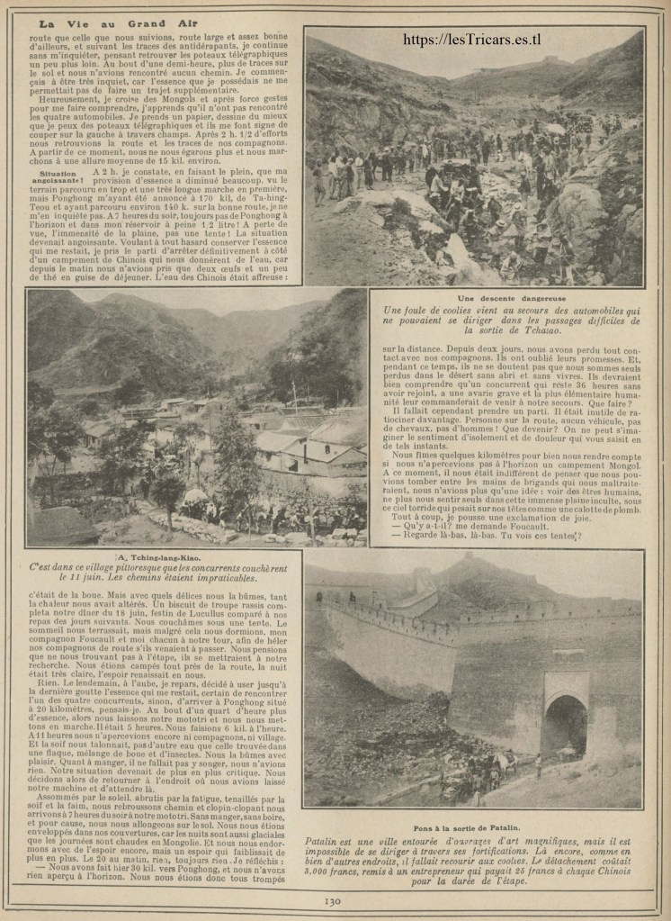 A letter from Auguste Pons on his last days in Gobi – CONTAL MOTOTRI